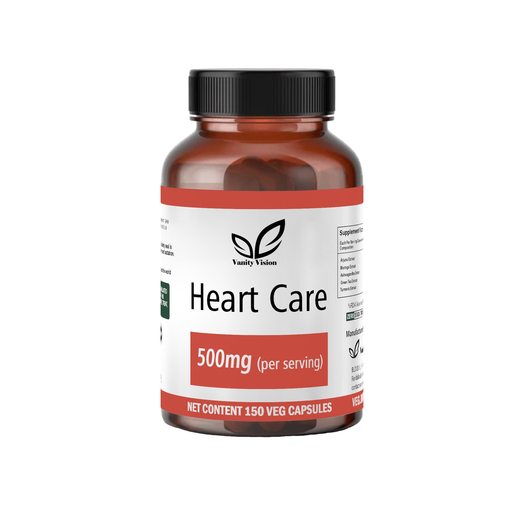 Vanity Vision Heart Care 500mg Capsules – Advanced Support for ...